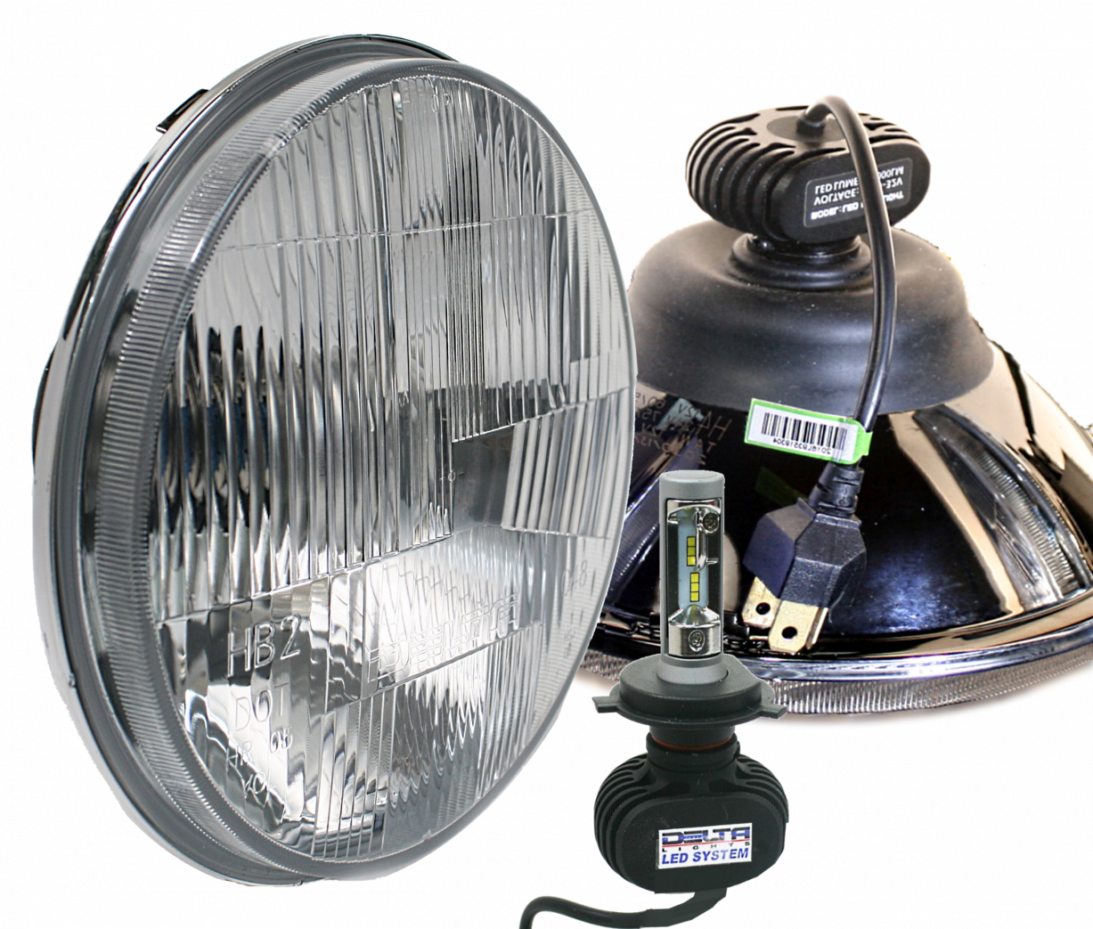 DOT 7" SWITCHBACK HALO LED HEADLIGHT KIT