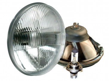 "CLASSIC" 7" H4 HI/LO 6 VOLT HALOGEN HEADLIGHT, KIT (2 EA)
