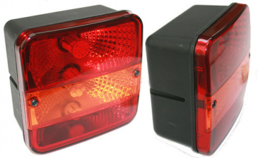 Universal LED Tail Light 5½ Square Light Kit